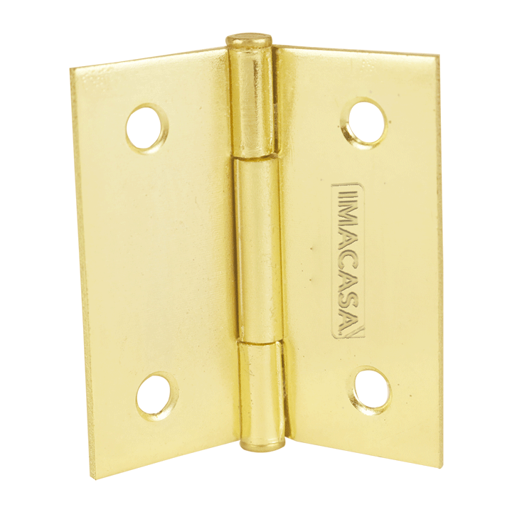 Bisagra Acero Latonado Cuadrada